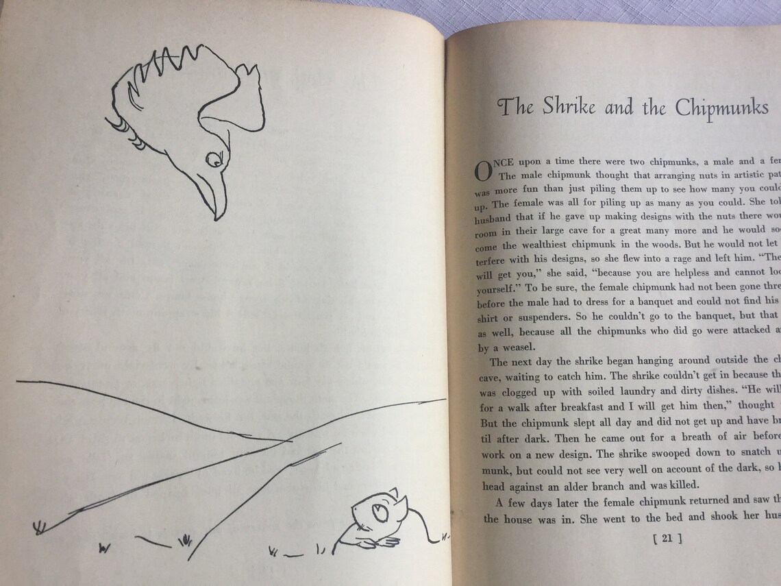 Thurber Art Book James Thurber Thurber Book Illustrated | Etsy