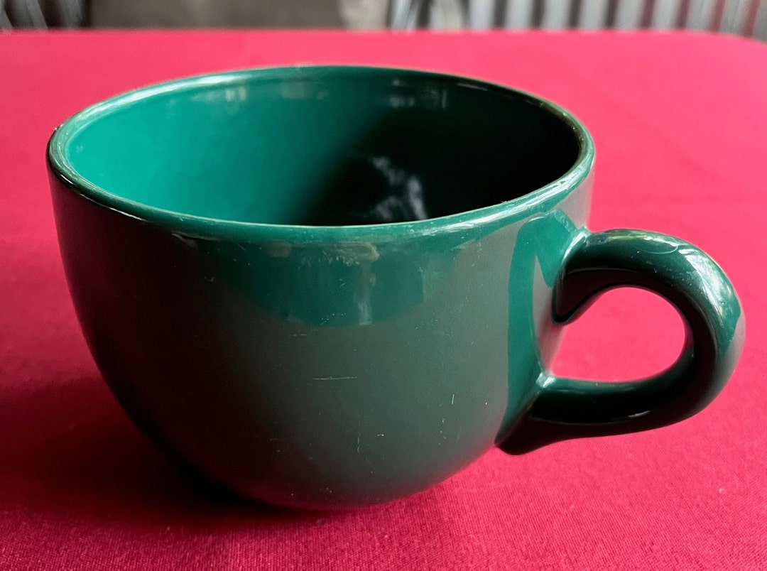 Big Coffee Cup, Big Coffee Mug, Green Cup, Huge Coffee Cup, Green Mug ...