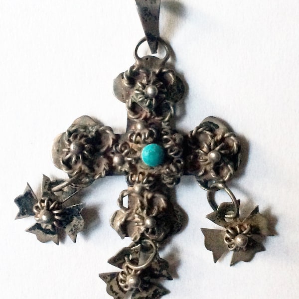 Boho Cross Pendant - Etsy