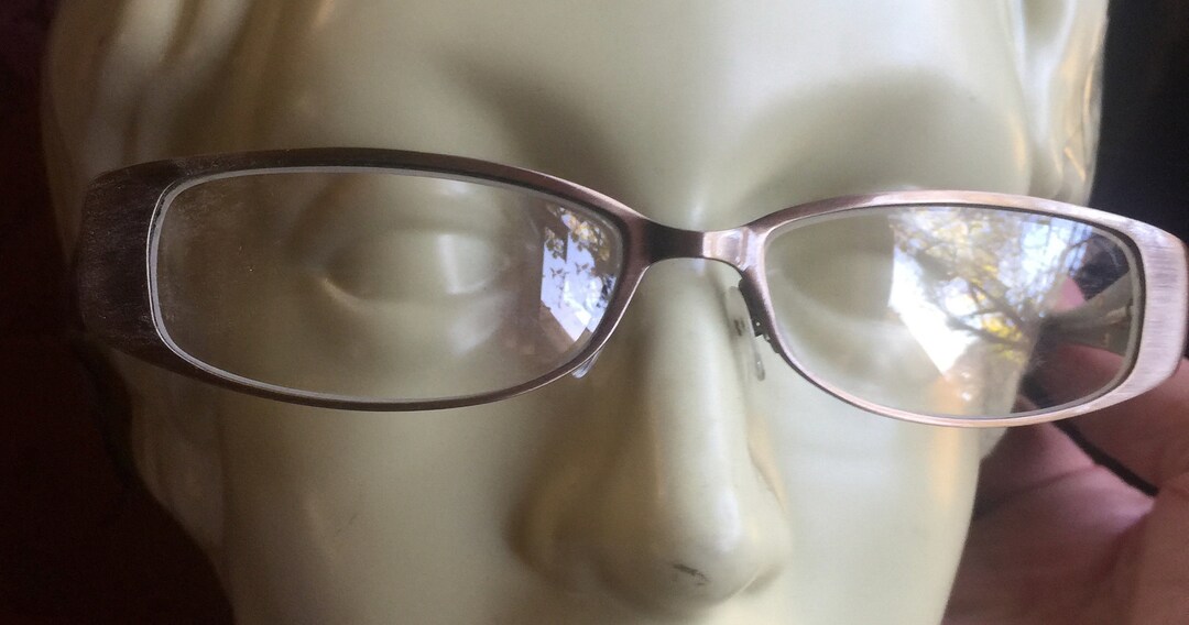 Metal Eyeglasses, Gold Eyeglasses, Minimal Eyeglasses, Metallic ...