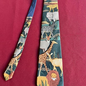 Nature Tie, Animal Necktie, Tropical Necktie, Parrot Tie, Blue Print ...