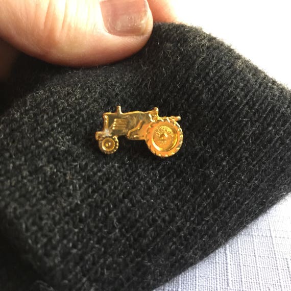 Farm Tie Tack, Tractor Tie Tack, Farmer Tie Clip, Tra… - Gem