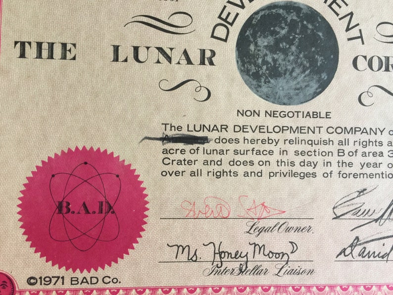 Moon Souvenir Moon Collectible Moon Ephemera Lunar Art - Etsy