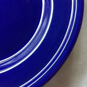 Metal Plate, Blue Enamel Plate, Enamelware Plate, White Tin Plate ...