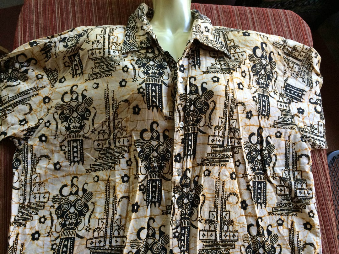 Batik Shirt, Batik Top, Cotton Batik Shirt, Bali Shirt, Batik Bali Top ...
