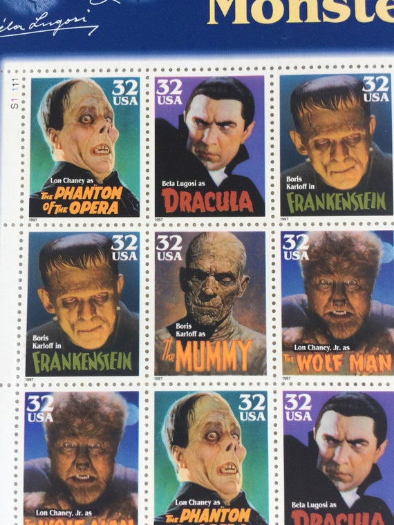 Collectible Stamps Monster Stamps Movie Stamps Sweden | Etsy