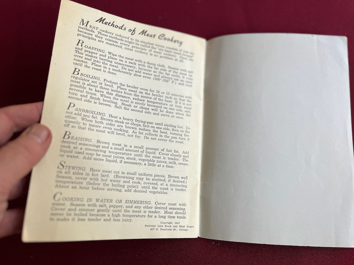 Recipe Book, Meat Book, Retro Recipe, Meateater, Carnivore, Butcher ...