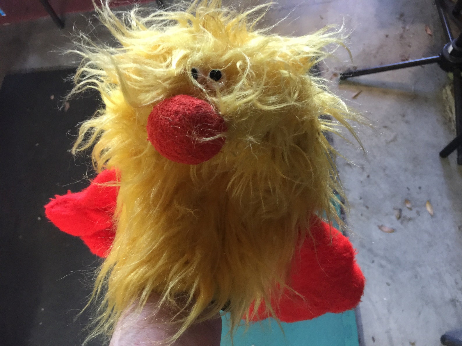 Monster Puppet, Fuzzy Puppet, Retro Hand Puppet, Muppet, Cloth Puppet ...