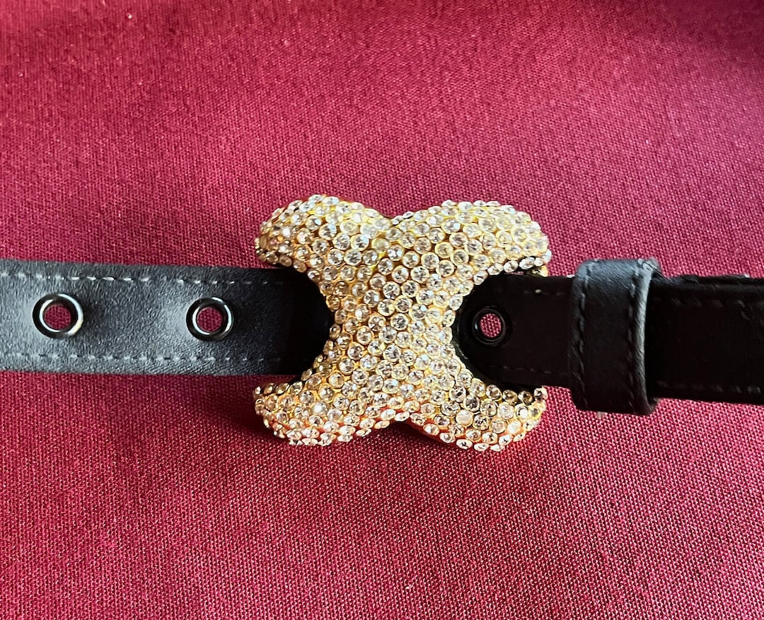 Rhinestone Belt, Black Belt, Jewel Belt, Fancy Belt, Elegant Belt ...