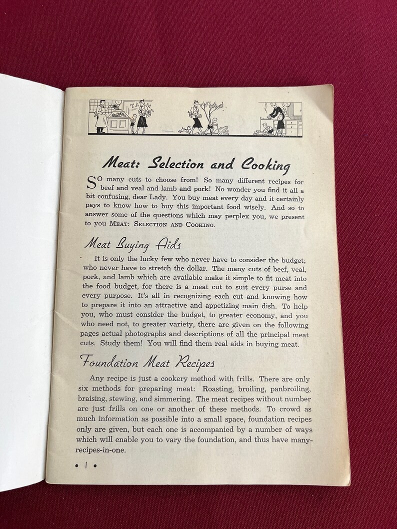Recipe Book, Meat Book, Retro Recipe, Meateater, Carnivore, Butcher ...