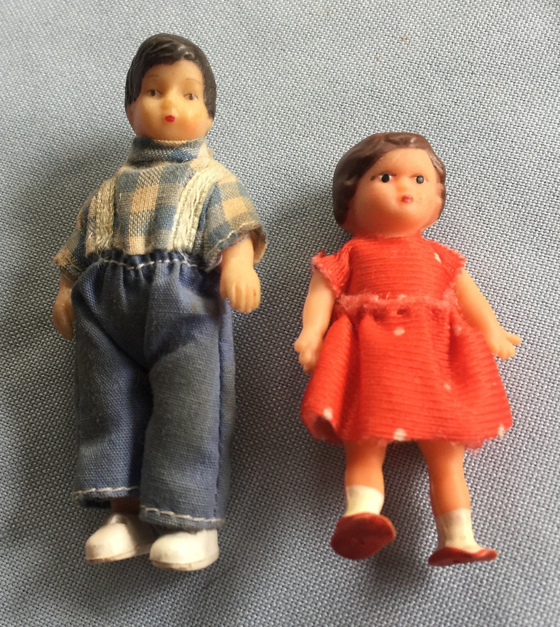 Gift for her 1950s doll Tiny Vintage doll Small vintage plastic doll ...