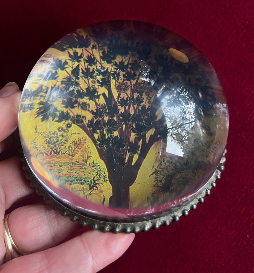 Tree Paperweight, Tree Desk Art, Glass Paperweight, Table Art, Desk Art ...