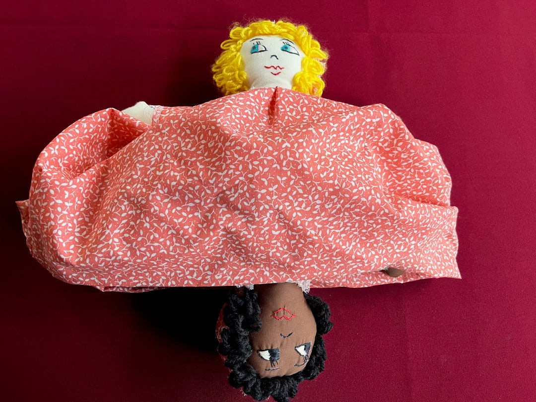 Topsy Turvy Doll, Reversible Doll, Black Doll, Blonde Doll, Racial Art ...