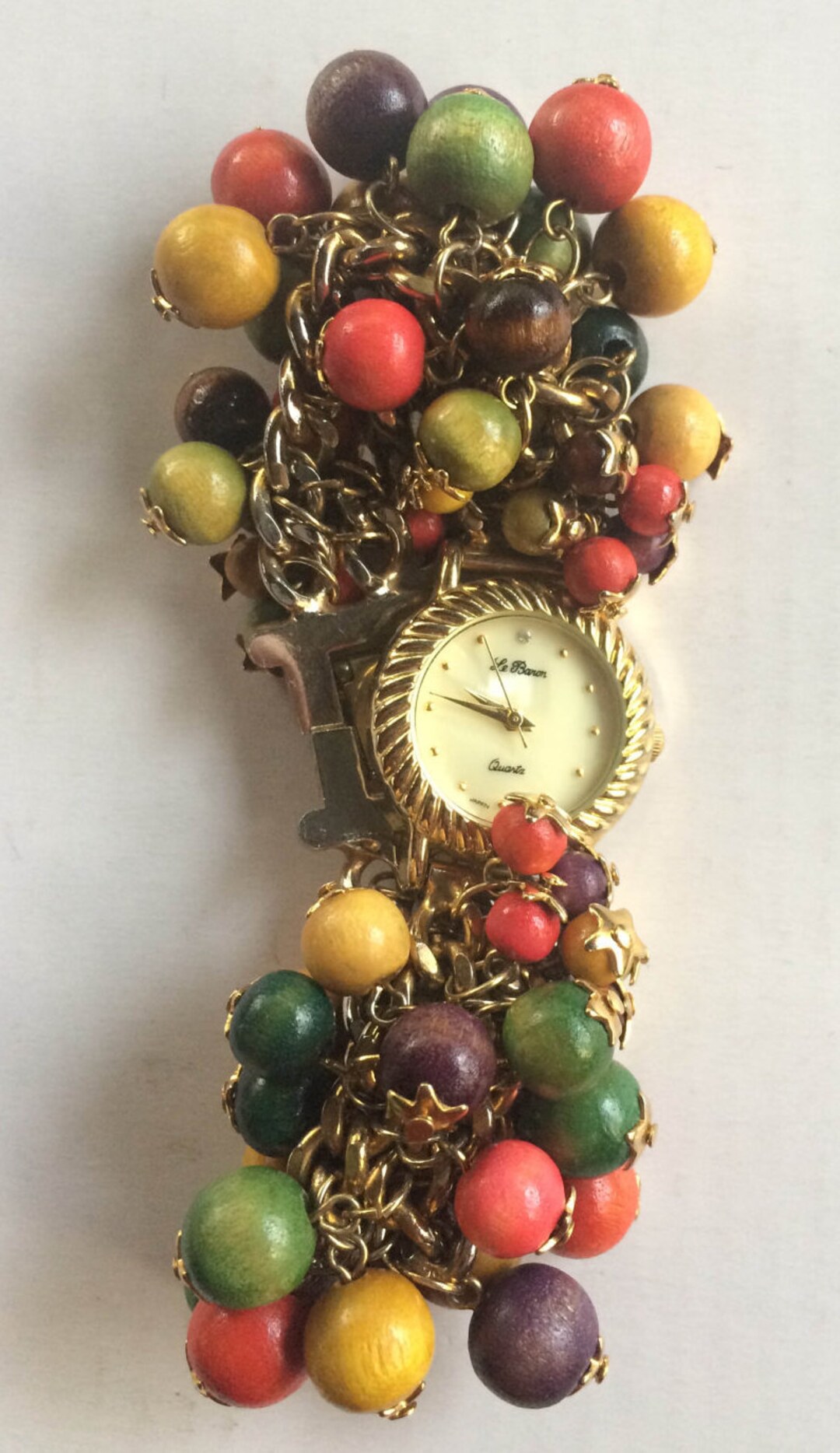 Multi Color Watch, Beaded Watch, Colorful Watch, Bracelet Watch ...