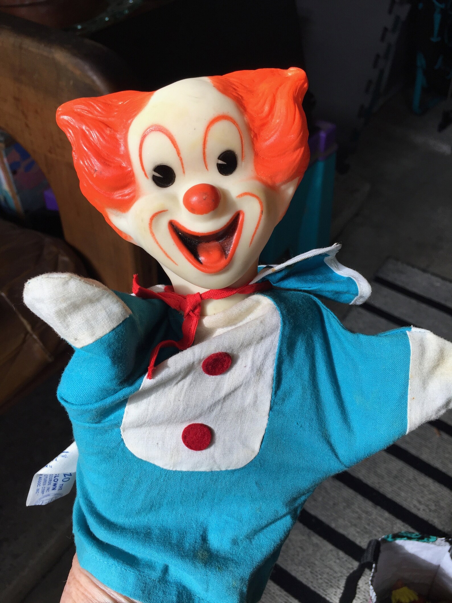 Bozo Puppet Retro Puppet Bozo Clown 50s Puppet Clown - Etsy