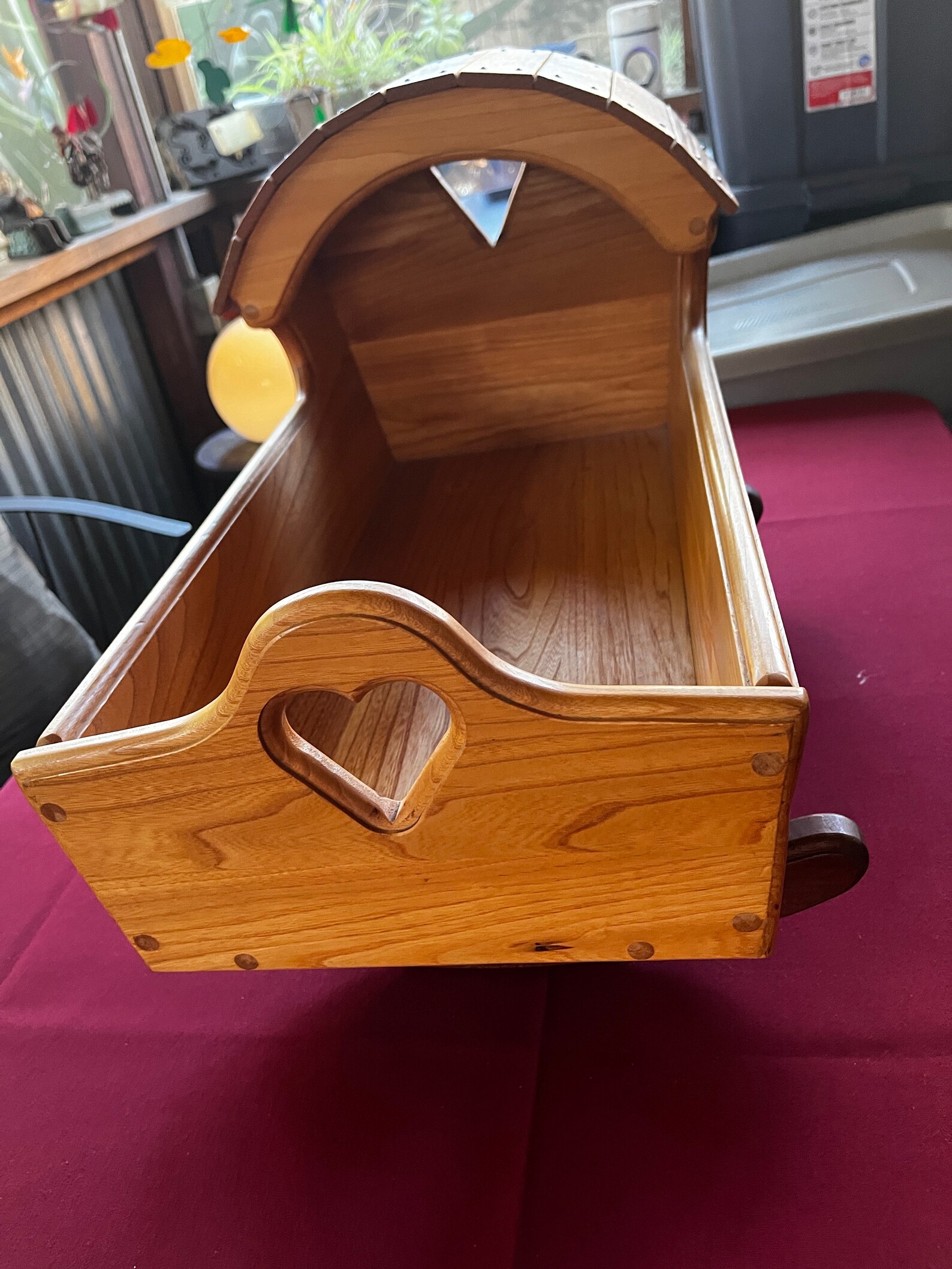 Doll Cradle, Wooden Doll Cradle, Handcrafted Cradle, Wood Doll ...