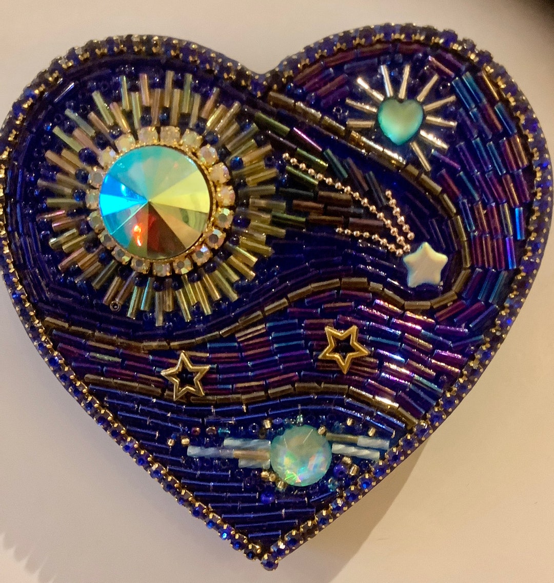 Blue Heart Fridge Magnet - Etsy