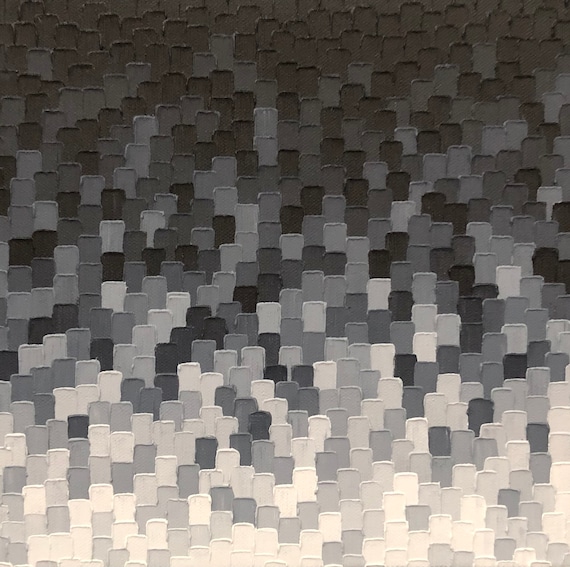 Slow Rush Original Abstract High-texture Oil Painting 10 X | Etsy