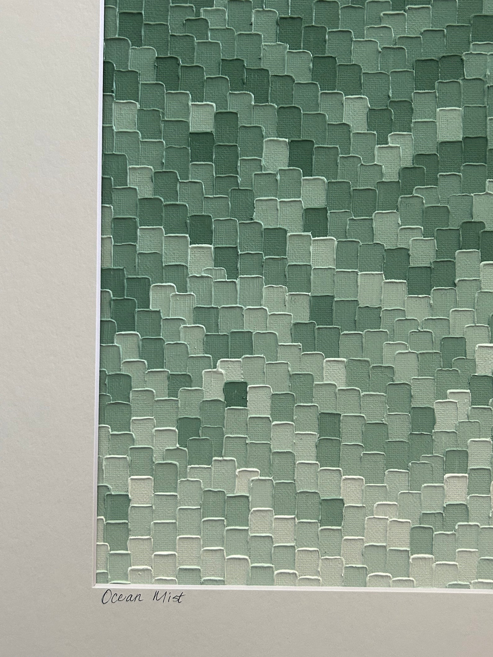 Ocean Mist Original High Texture Minimalist Abstract Oil - Etsy