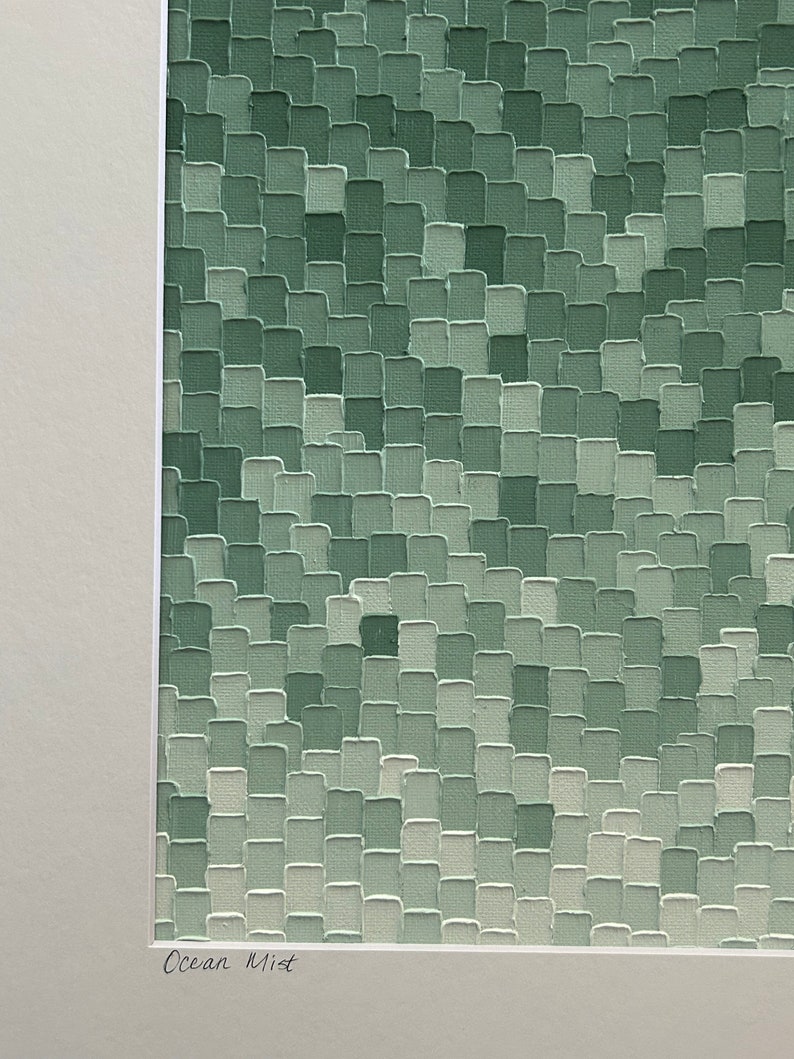 Ocean Mist Original High Texture Minimalist Abstract Oil - Etsy