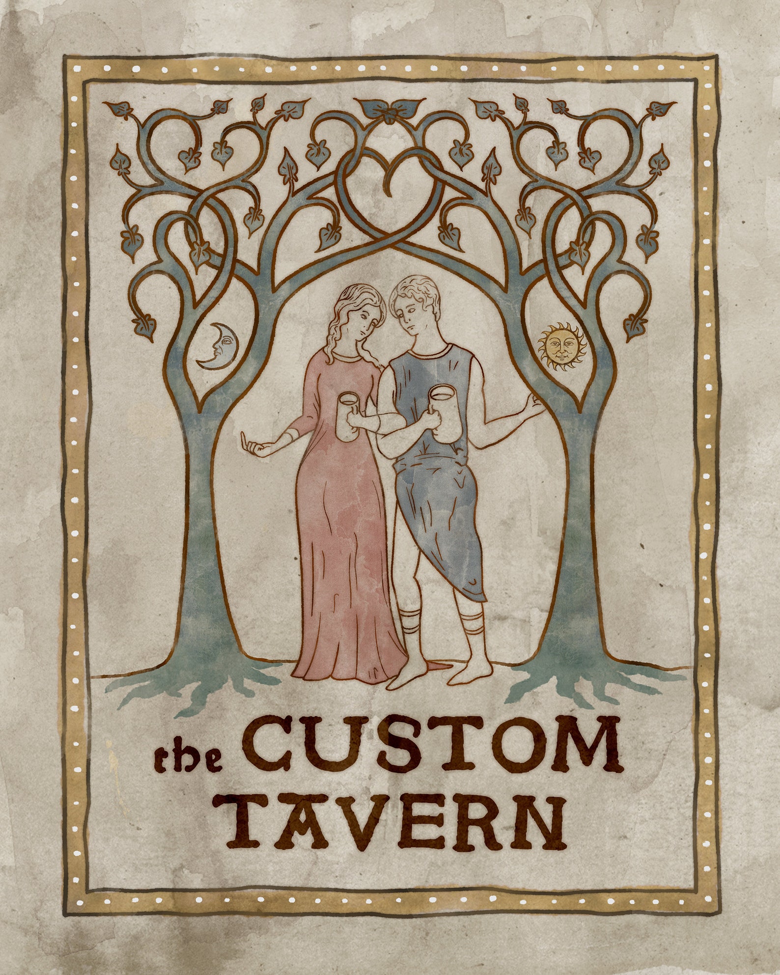 Custom Medieval Pub Sign, Digital File, Printable Wall Art - Etsy