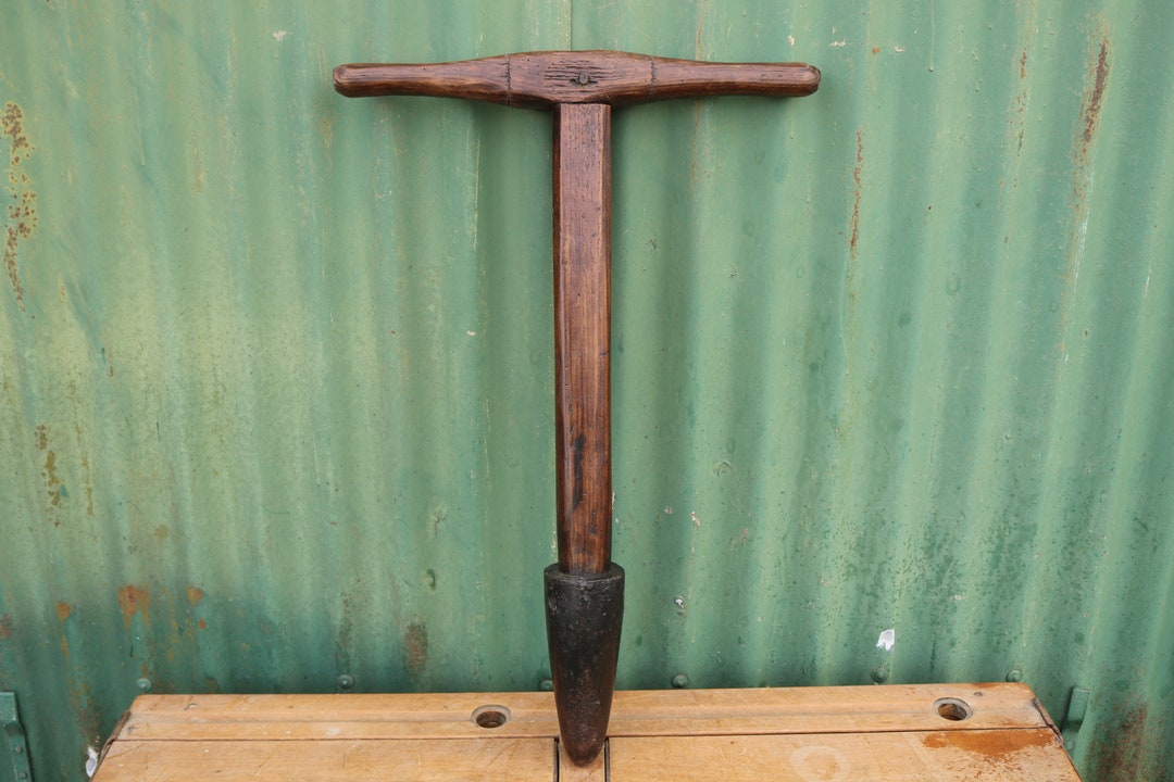 Vintage Old Antique Large Heavy Garden Dibber Bulb Planter Tool - Etsy UK
