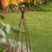 Metal Wigwam Bean Poles Garden Sweet Pea Plant Support Obelisk. 143cm ...