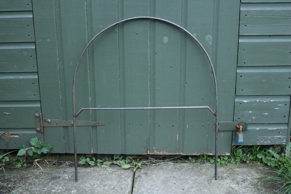 Pair of Garden Cloche Hoops Rusted Border Edging. Allotment. LARGE ...