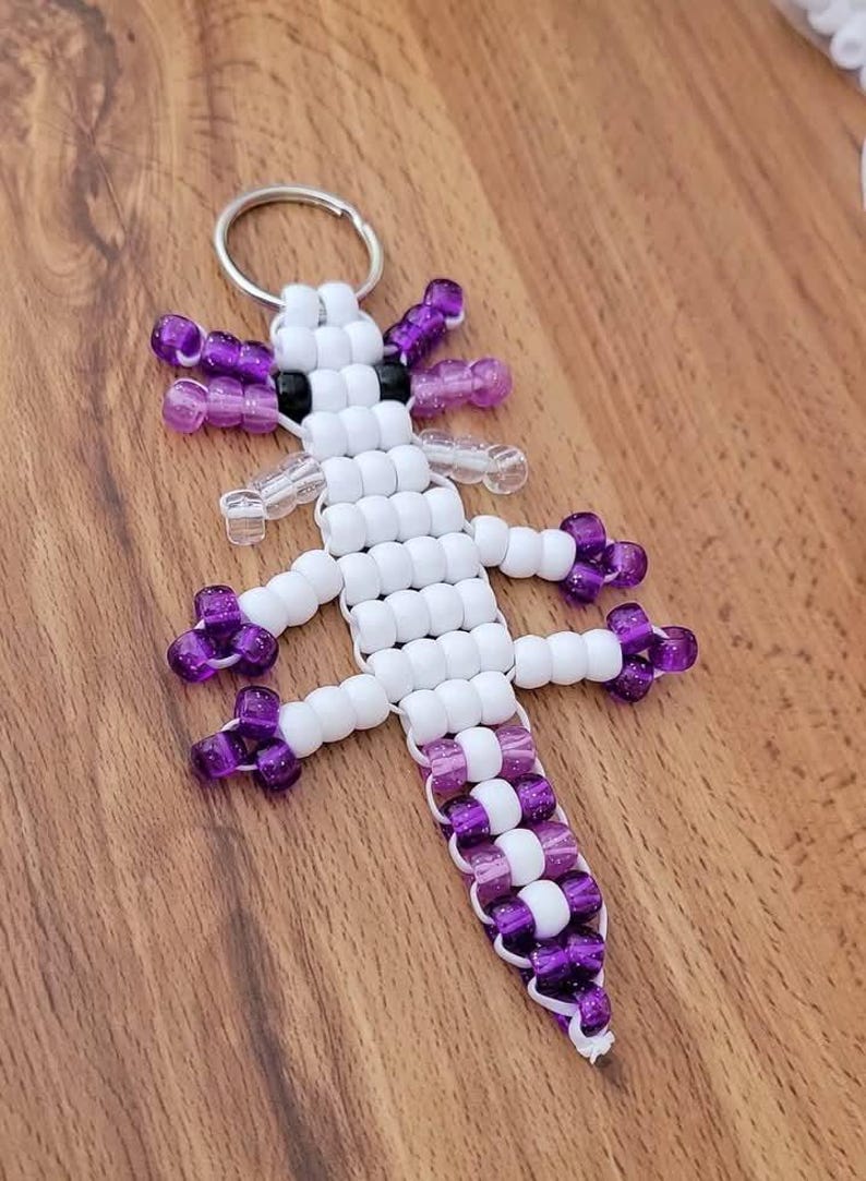 High Quality Axolotl Pony Bead Pet on Key Ring/perfect Valentines Gift ...