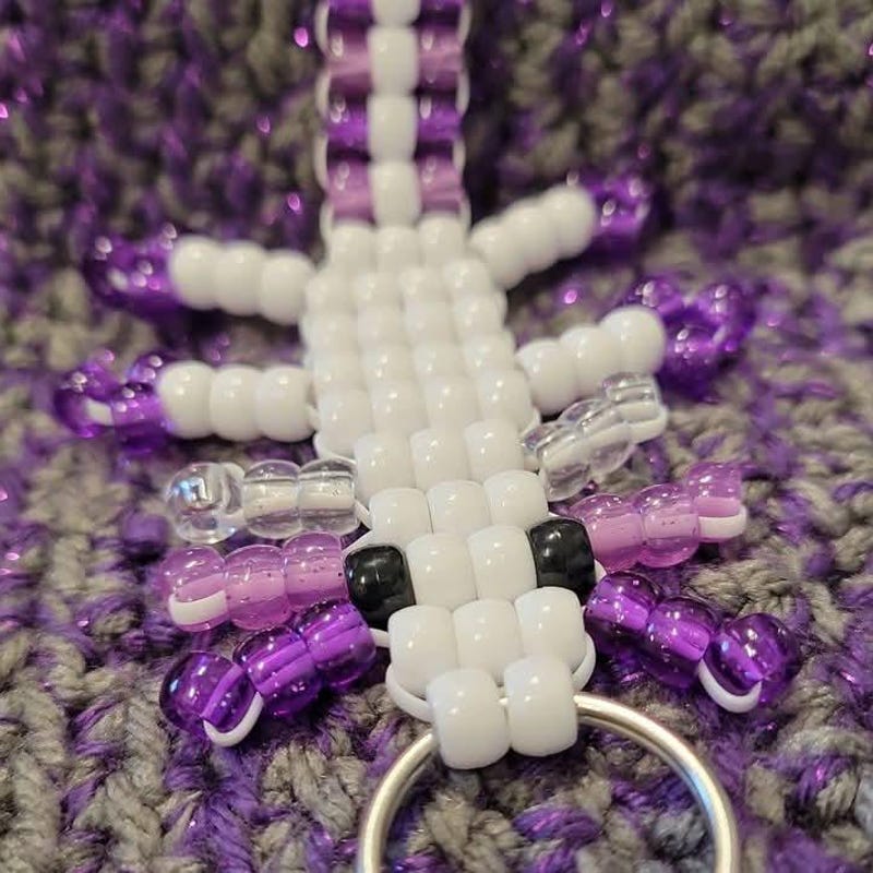 Pony Bead Keychain - Etsy