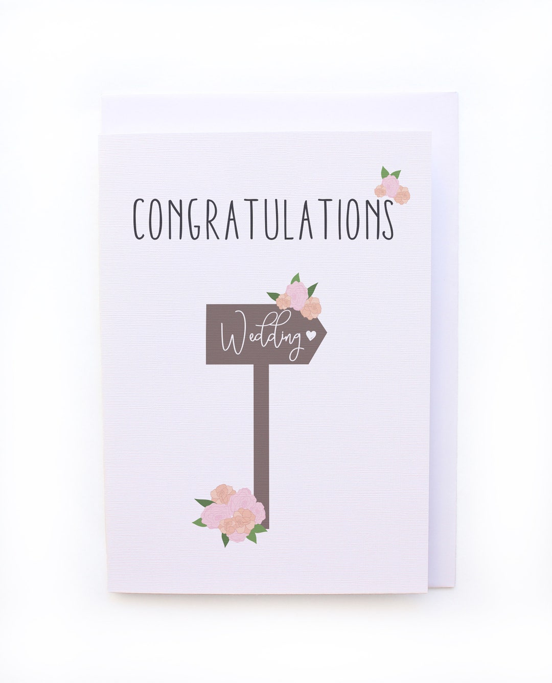 Wedding Congratulations Printable Card, Rustic Wedding Instant Card ...