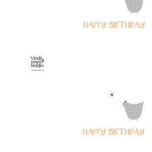 Printable Chicken Card Happy Birthday Chicken Card, Happy Birthday ...