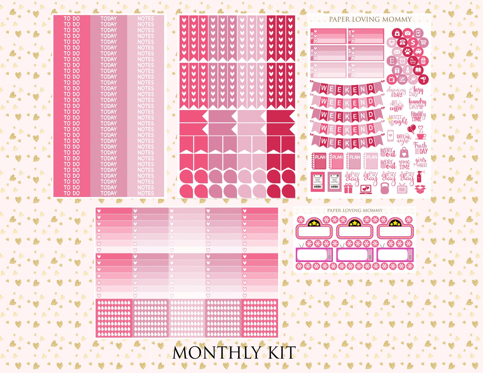 February Monthly Stickers Planner Stickers Monthly Stickers - Etsy