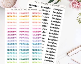 Priority Planner - Etsy