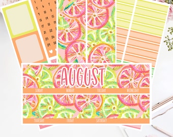 August Back to School Monthly View Kit for Use in Erin Condren - Etsy