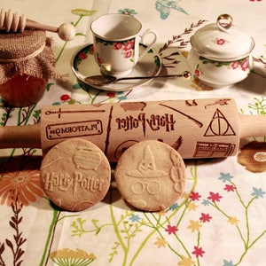 Wizard Embossing Rolling Pin. Wizard Pattern. Engraved Rolling - Etsy