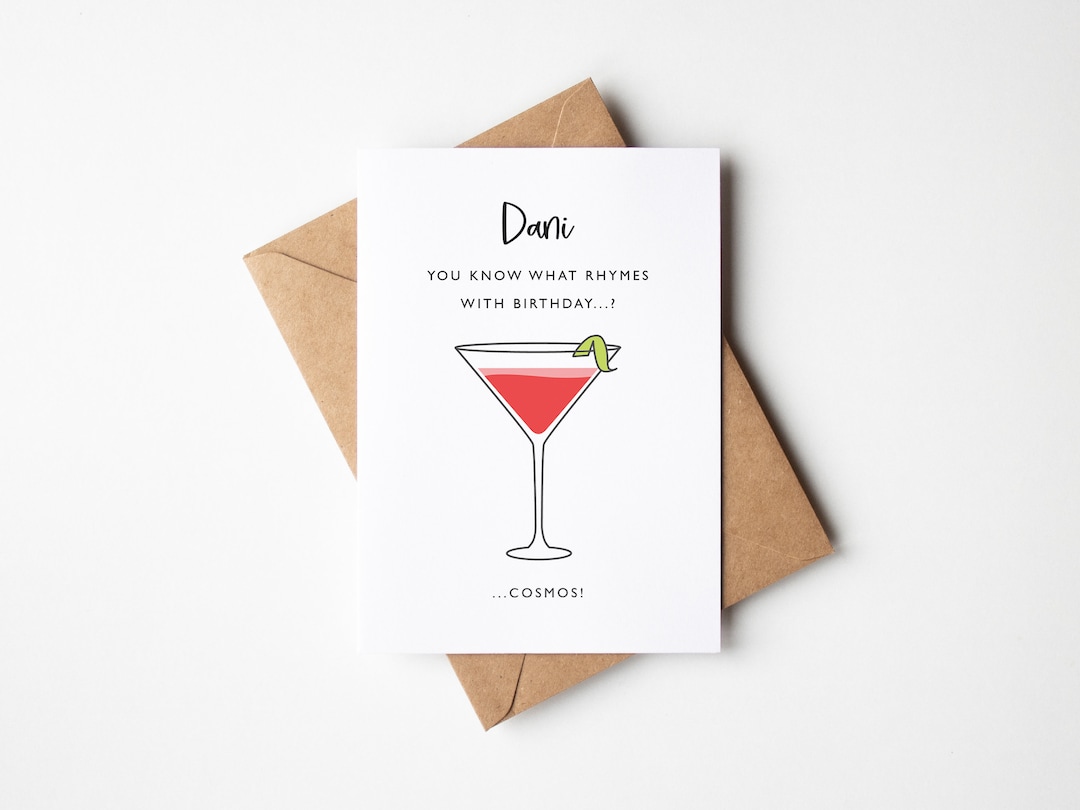 Personalised Cosmo Birthday Card Funny Birthday Cards Best Friend ...