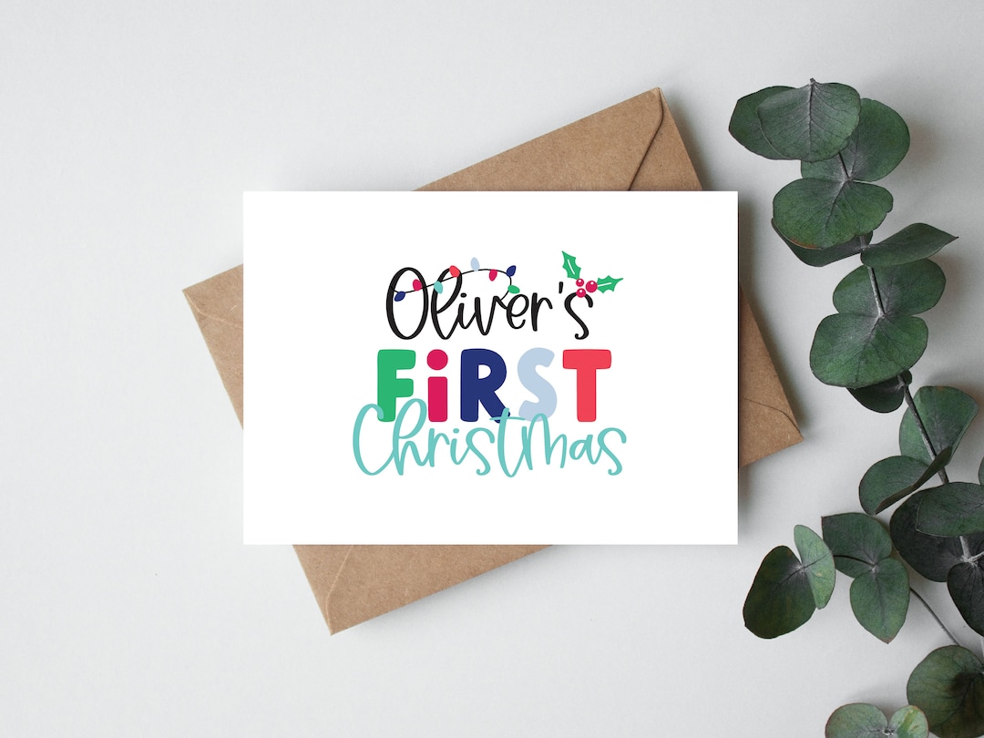 Bright First Christmas Cards Baby First Christmas Cards 1st Christmas ...