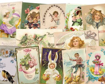Ephemera paper Vintage Postcards Vintage Birthday Cards | Etsy