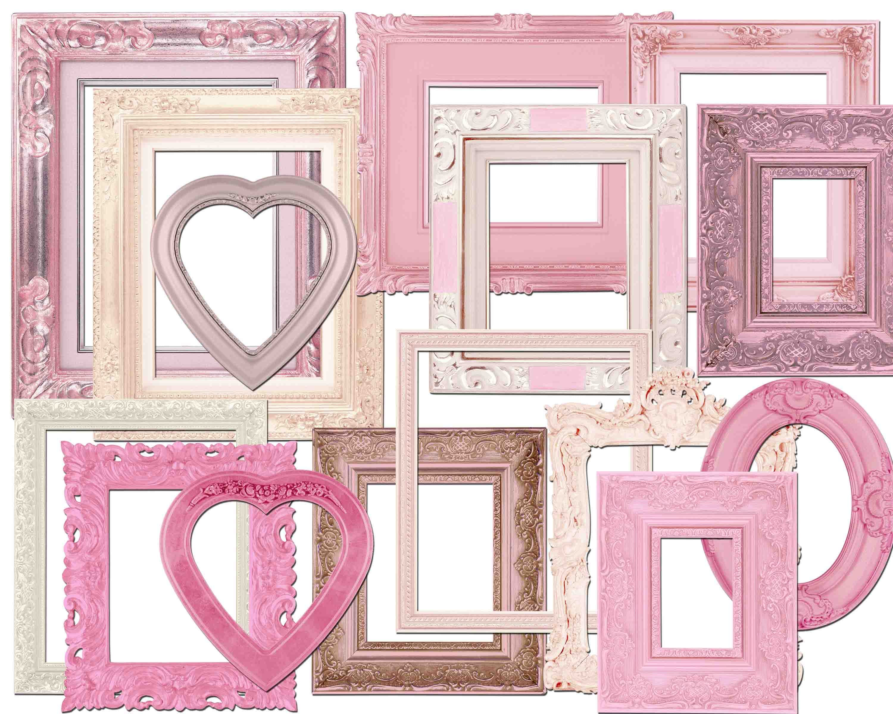 Digital frame Vintage Pink Frames Vintage Frames Frames | Etsy