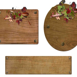 Wooden Labels, Wood Label Clip Art, Label Clip Art, Digital Label ...