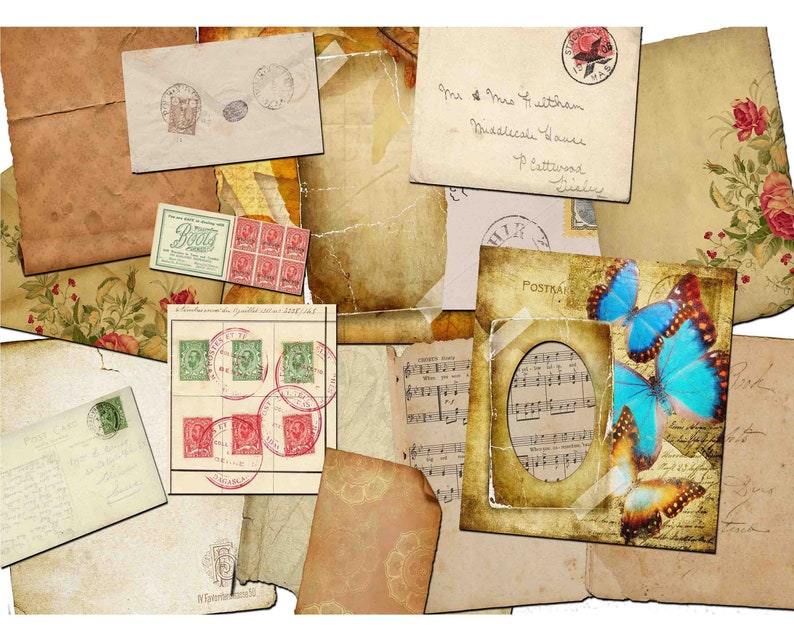 Old Digital Paper Antique Paper Vintage Paper Vintage - Etsy