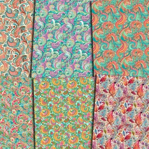 Paisley Digital Paper, Paisley Scrapbook, Paisley Texture, Paisley ...