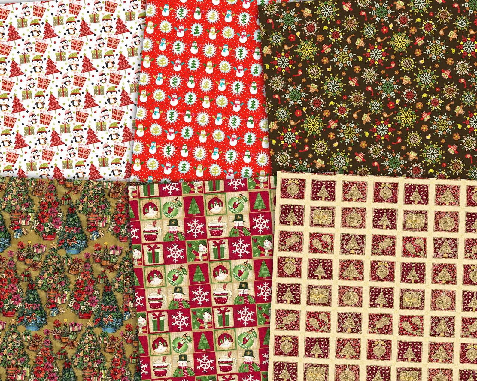 Christmas digital paper Xmas paper Holiday Paper winter | Etsy