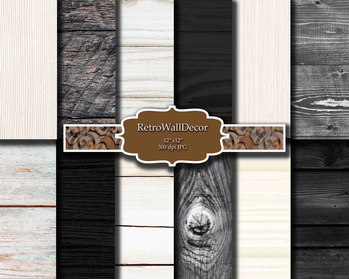 Wood Digital Paper Wood Background Distressed Wood Texture - Etsy