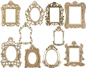 Digital Frame Vintage Gold Frames Vintage Frames Frames - Etsy