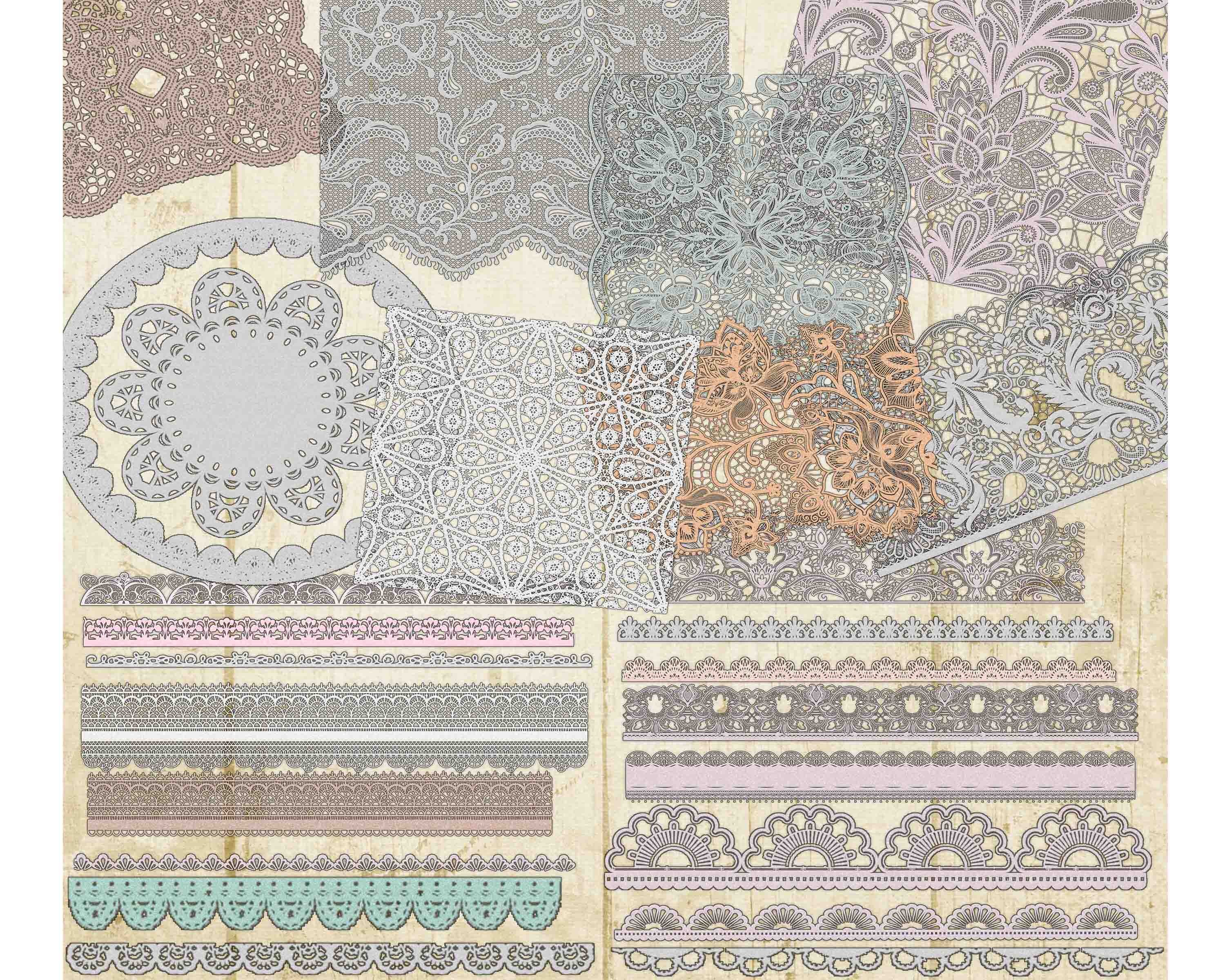 Lace clipart Digital lace Lace texture Shabby chic lace | Etsy