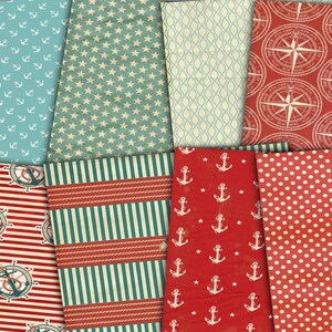 Nautical Digital Paper, Nautical Backgrounds, Sea Digital Paper, Sea ...