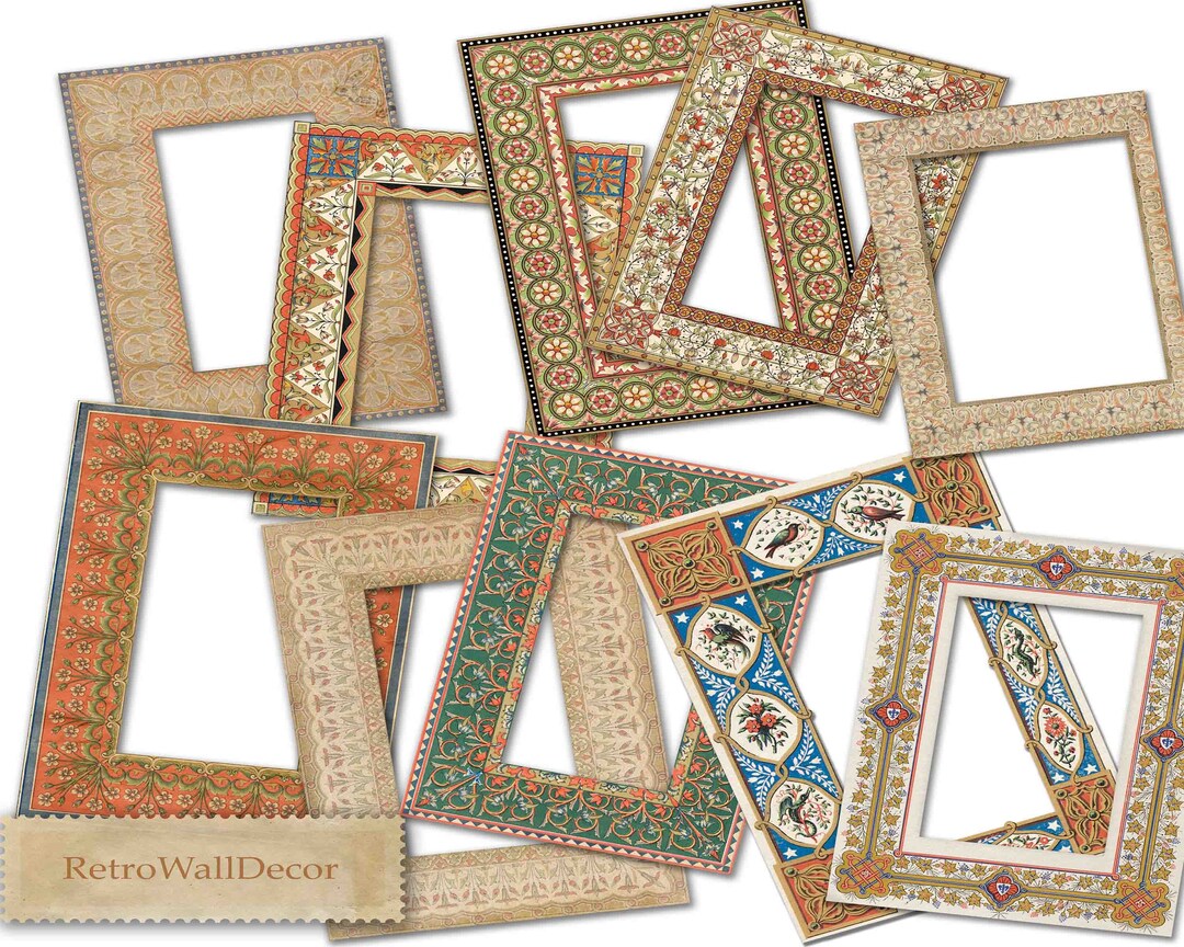 Digital Frame, Vintage Photo Frames, Vintage Frames, Frames Clipart ...