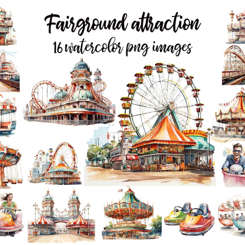 Amusement Park Svg - Etsy